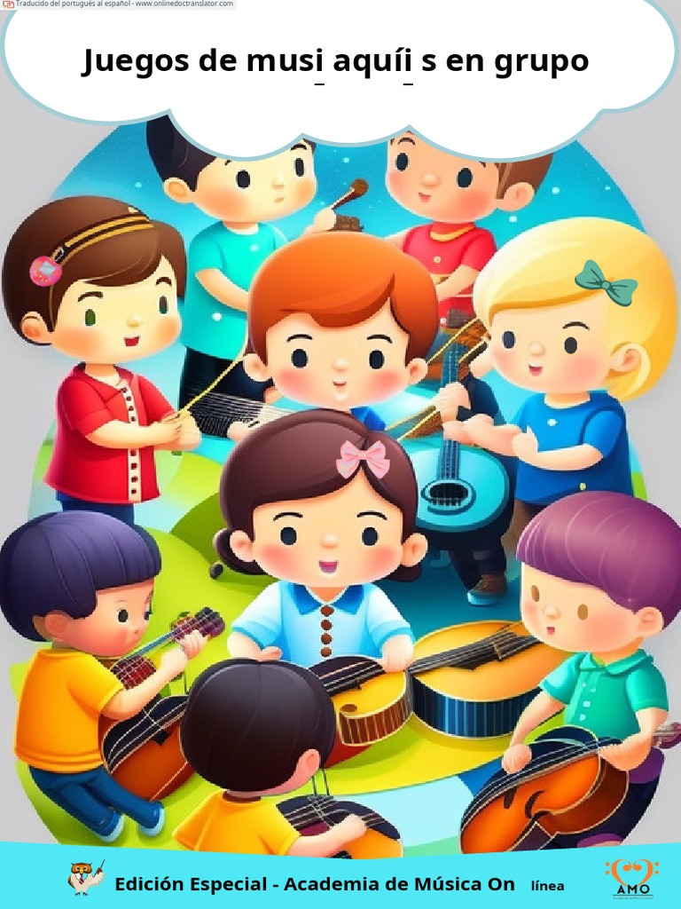 50 Juegos Musicales para Niños en Grupo | PDF | Ritmo | Instrumentos ...