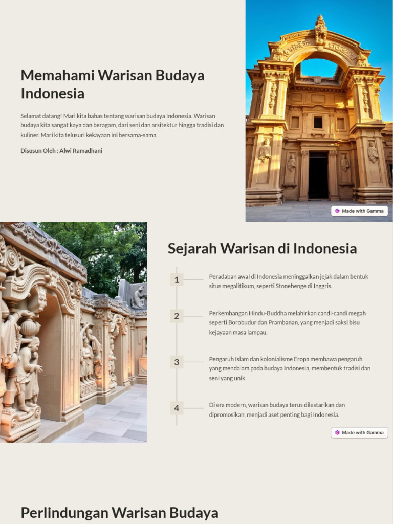 Warisan Budaya Indonesia: Pelestarian dan Tantangan | PDF