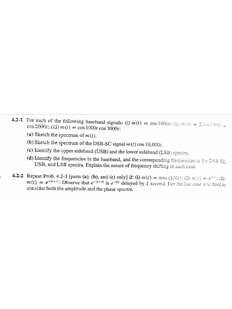 Sheet - 04 - Analog Communications | PDF