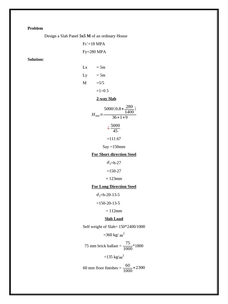 PRc Lab Slab New | PDF | Structural Engineering | Civil Engineering