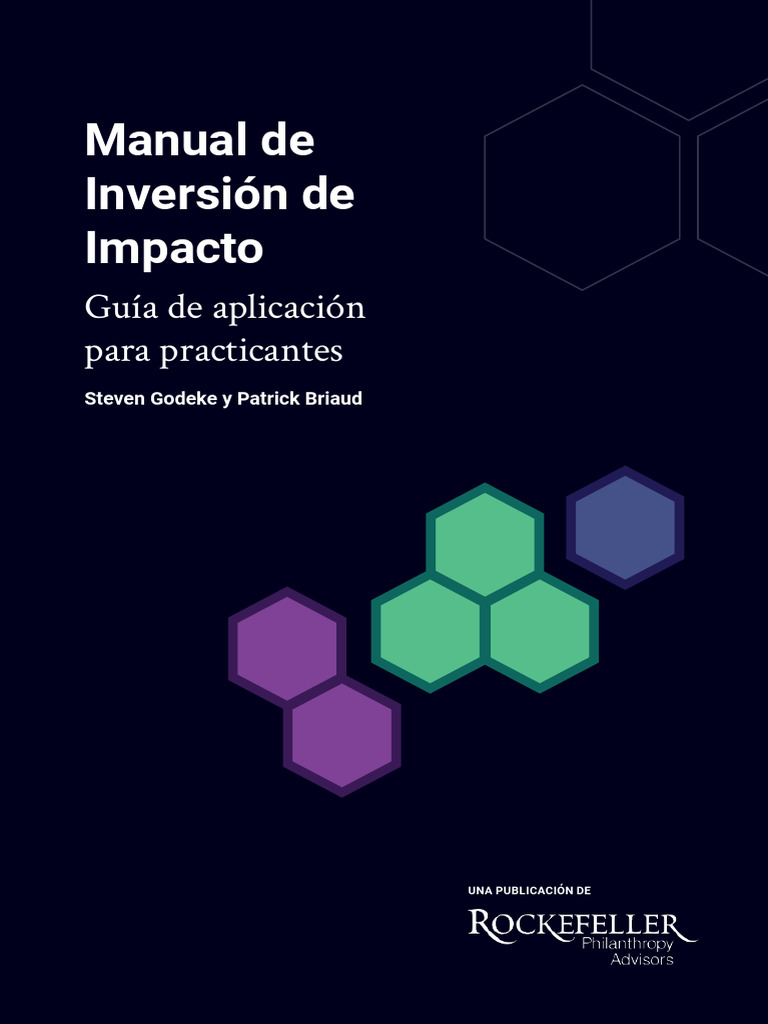 Manual de Inversión de Impacto, Steven Godeke y Patrick Briaud | PDF | Roca Negra | John D ...