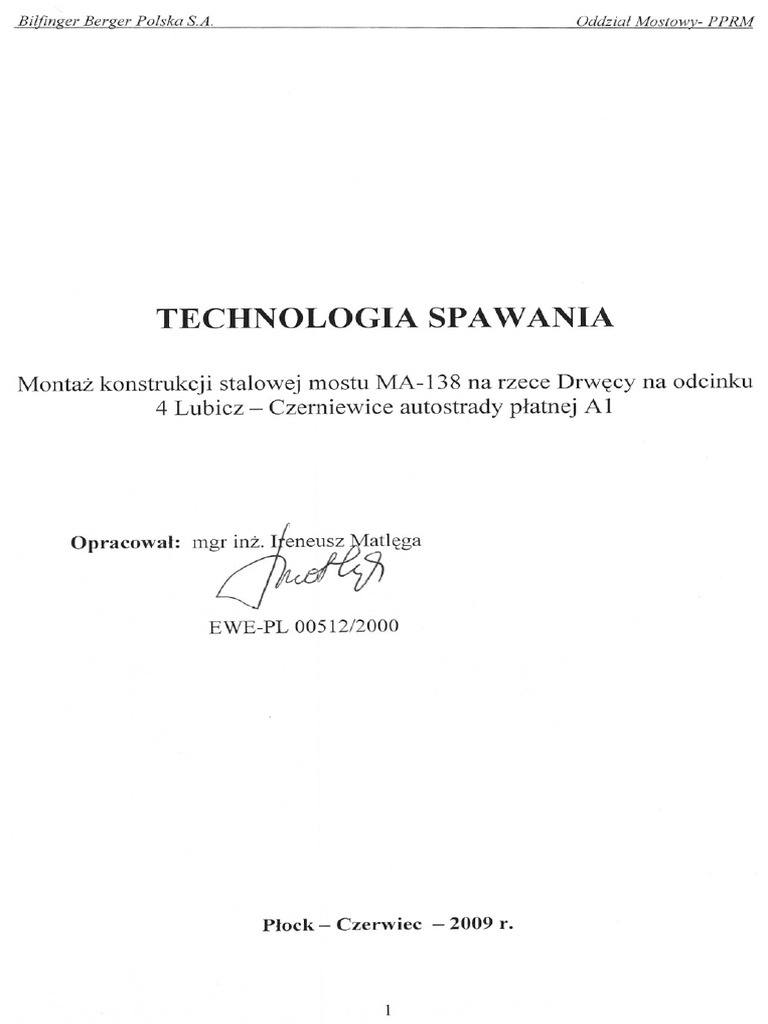 Technologia spawania | PDF