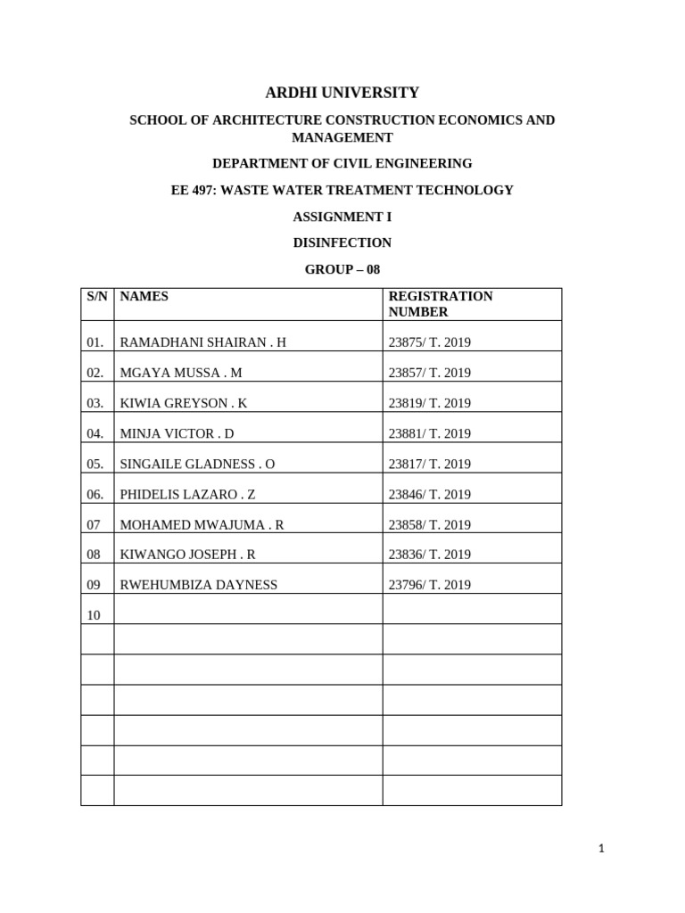 DISINFECTION PDF(WORD) 0000002 - Copy | PDF | Ultraviolet | Chlorine