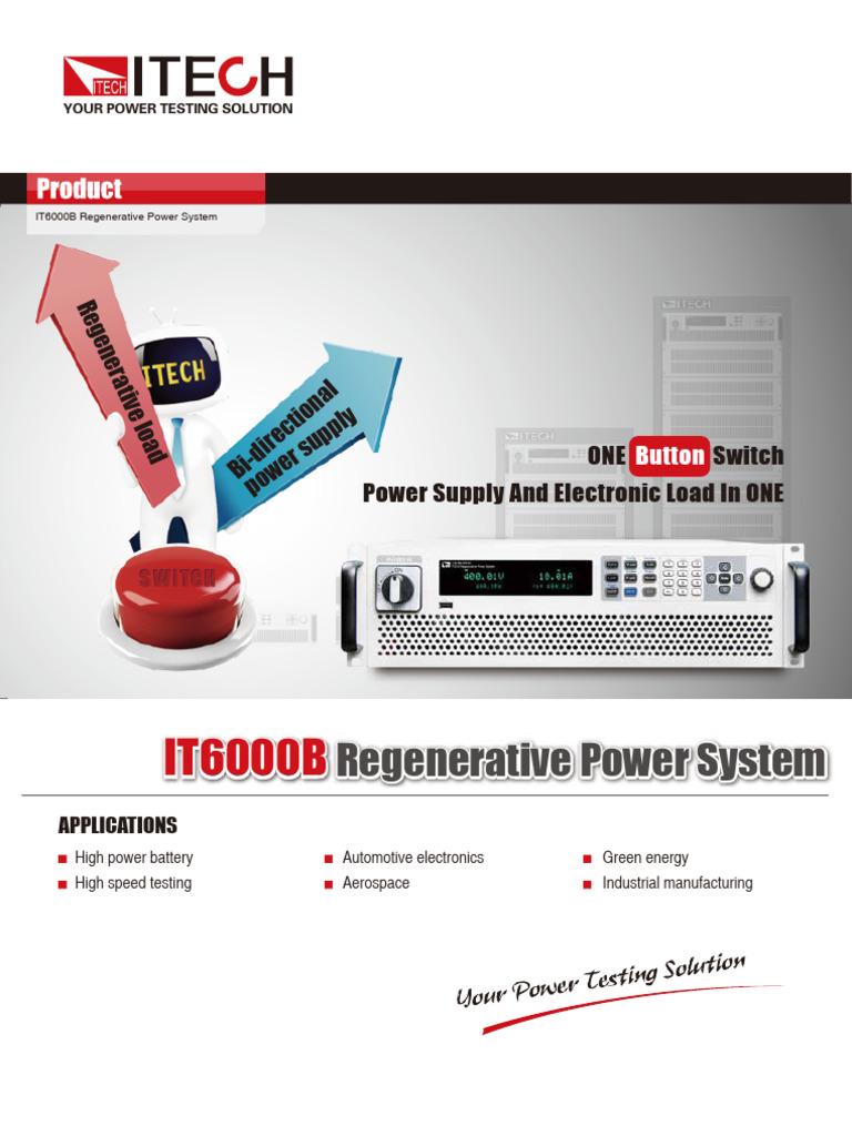 httpswww itech shuploadfiles产品单页IT6000B-en PDF | PDF | Power Supply | Power Inverter