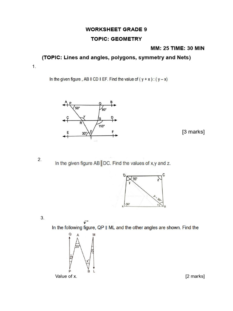 Math Geometry Ws | PDF