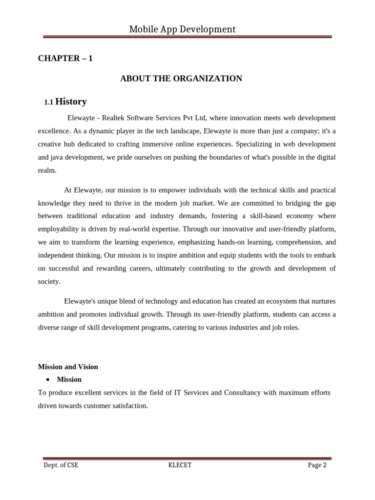 Intership repprt final[1] | PDF | Android (Operating System) | Java (Programming Language)