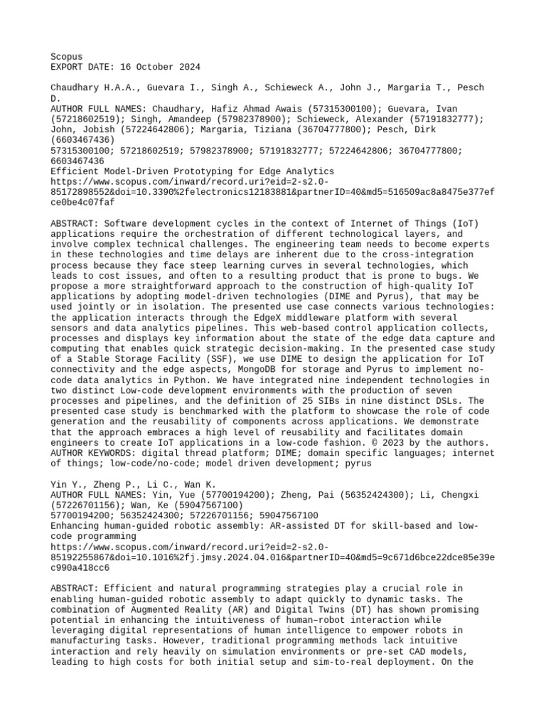 Scopus | PDF | Internet Of Things | Agile Software Development