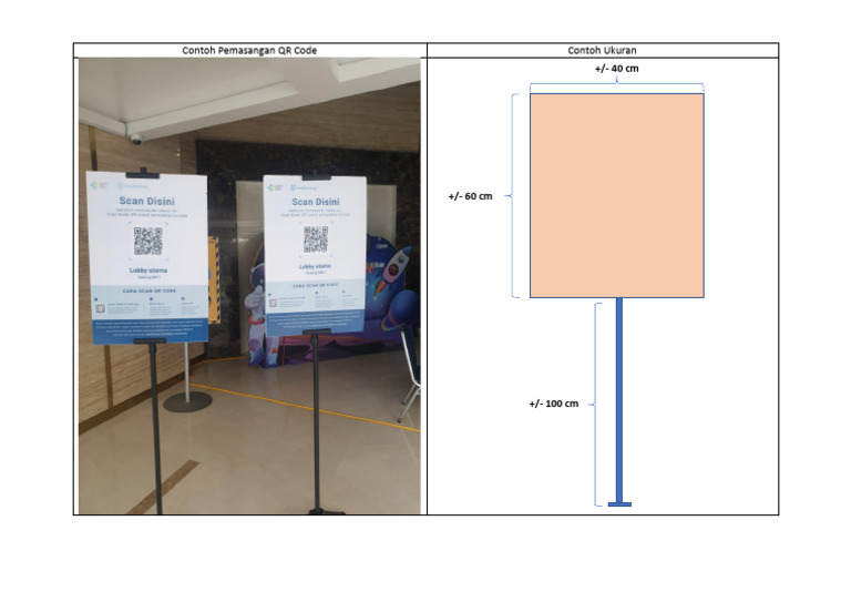 Contoh Pemasangan QR Code | PDF