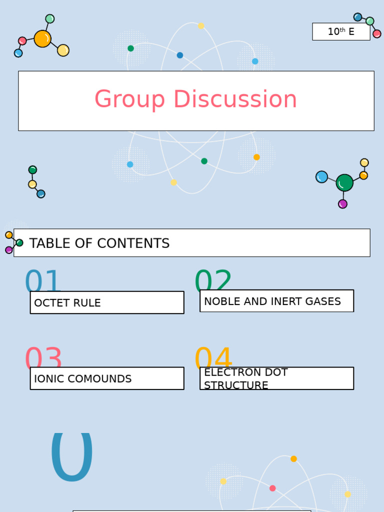 Chemistry Group Discussion PPT (NEW) | PDF | Ionic Bonding | Chemical ...