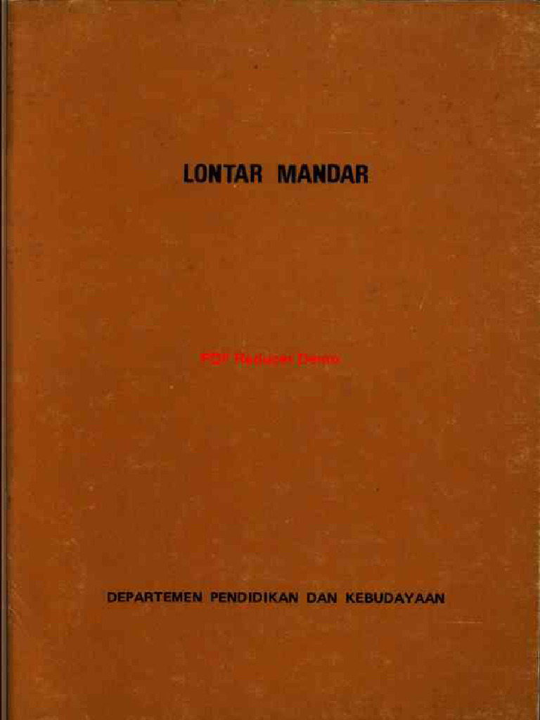 Lontar Mandar | PDF