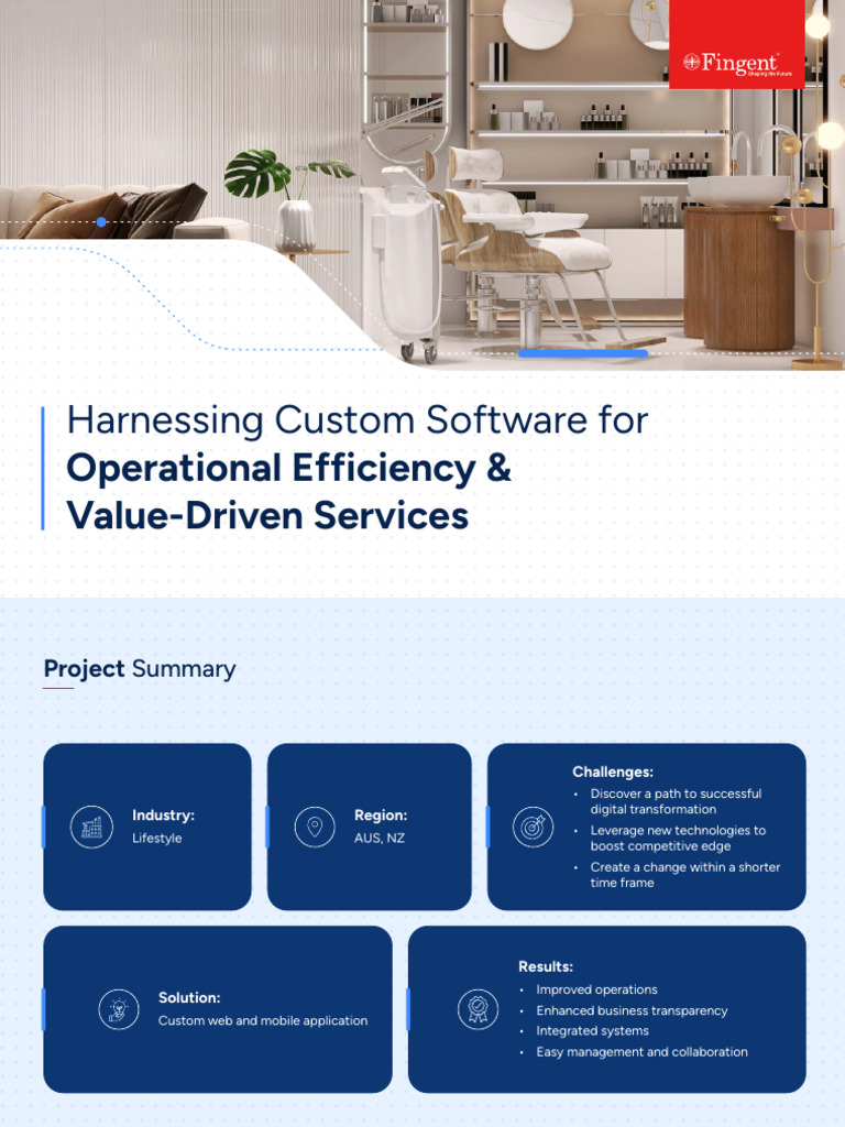 FINGENT Corp. Custom Software Solutions Powering End To End Operational Efficiency CS | PDF ...