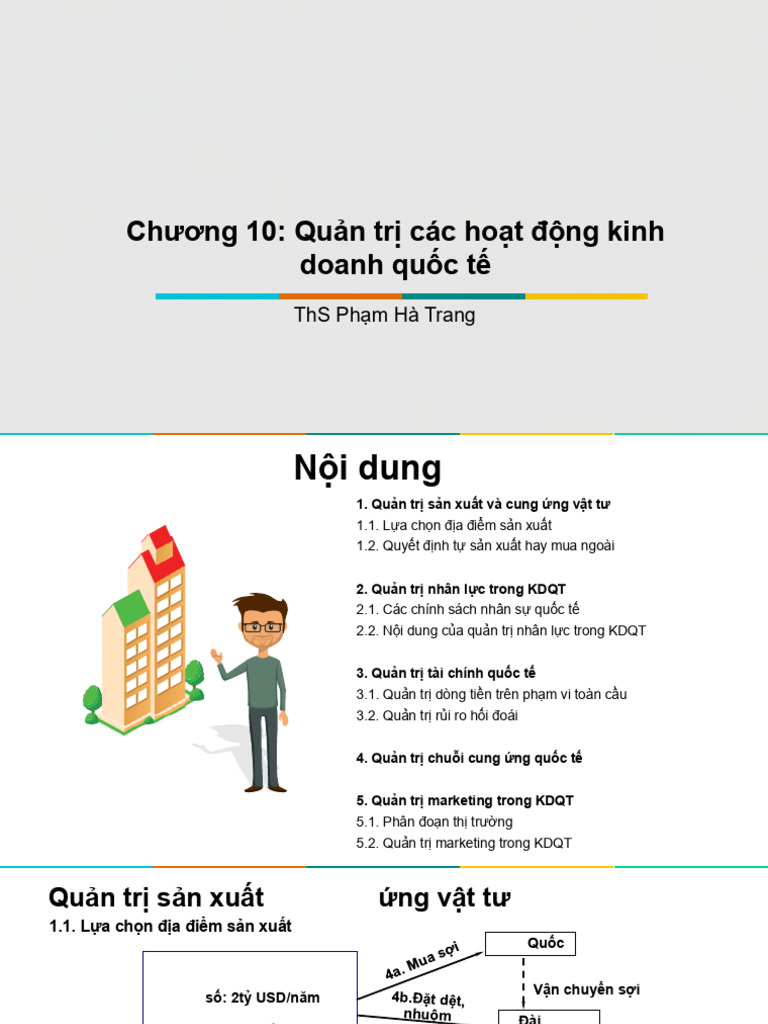 Chương 10 - Quản Trị Hoạt Động KDQT | PDF