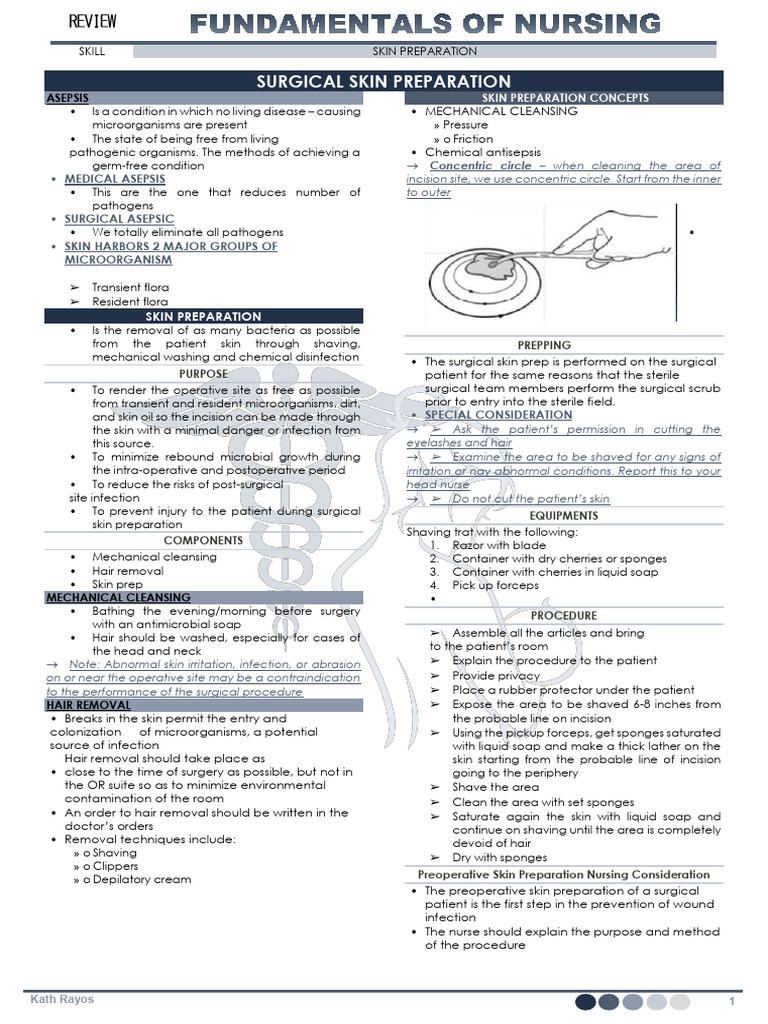 SURGICAL SKIN PREPARATION | PDF | Shaving | Surgery