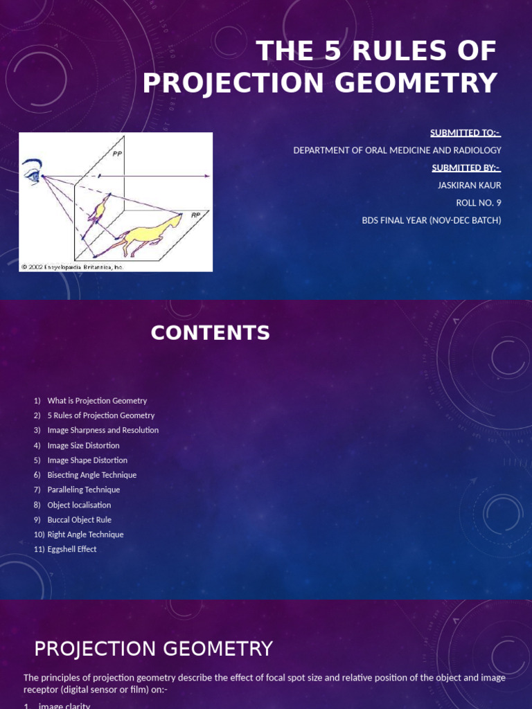 Rules of Projection Geometry OMR | PDF