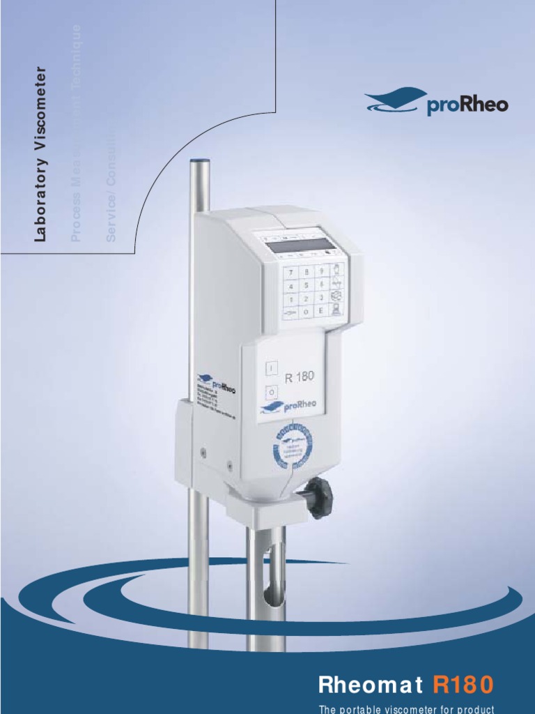 Viscosimetro Rheomat R180 - e | PDF | Computing | Manufactured Goods