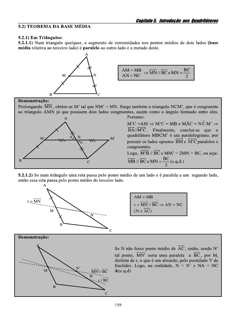 Teorema Da Base Media Diferente | PDF
