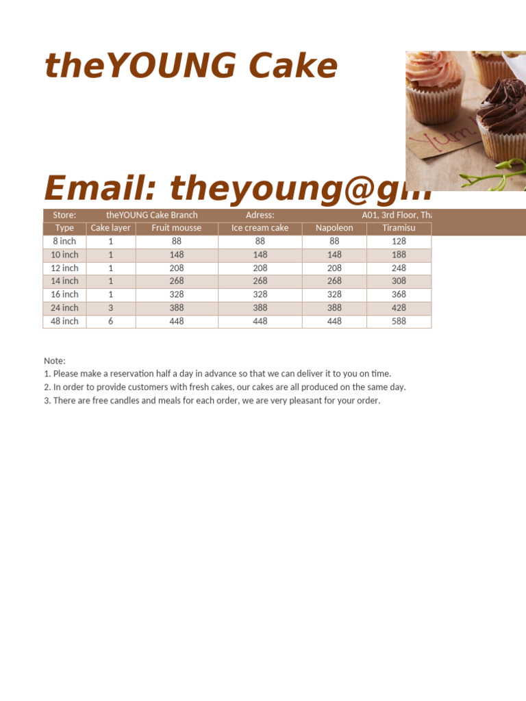 Project 3 (1) | PDF | Cakes | Foods