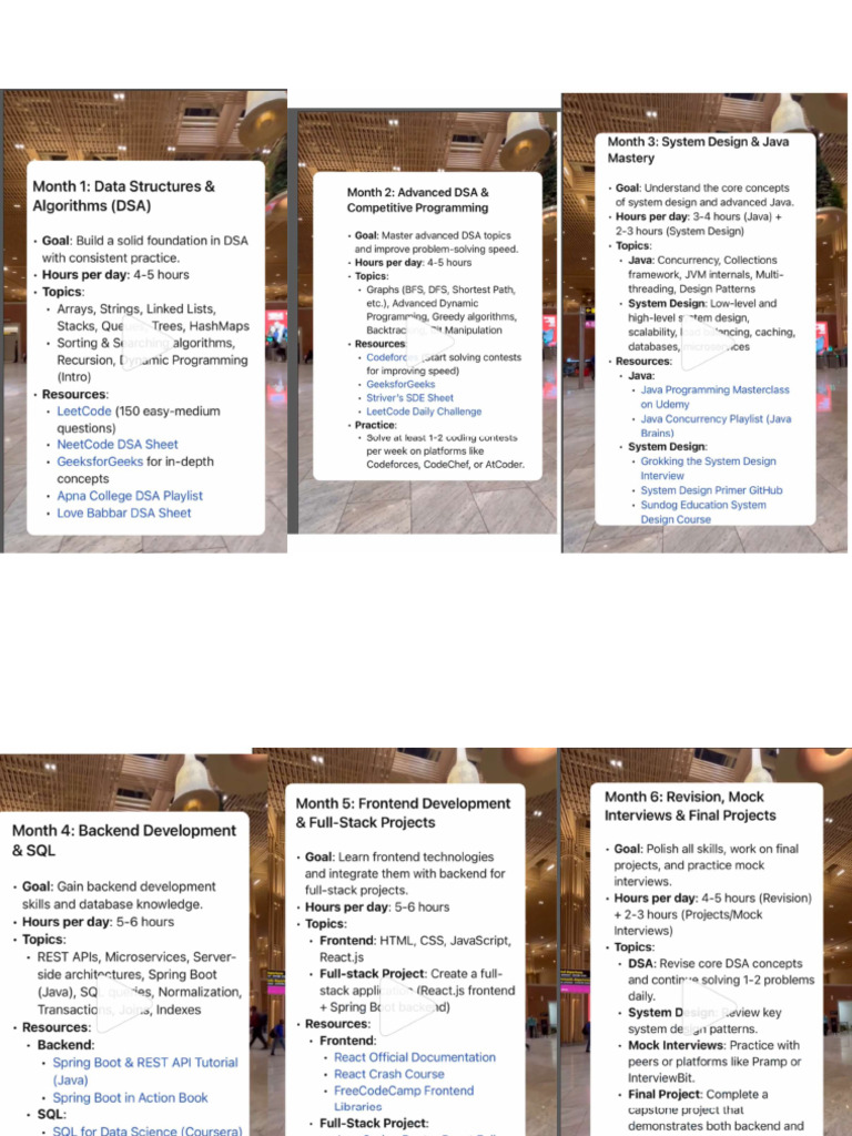 6th month road map | PDF