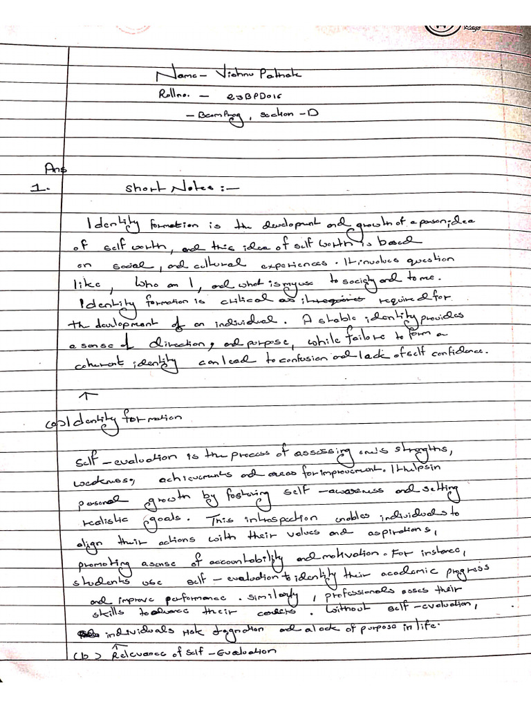 Vishnu Pathak - 23bpd016 - Section D - Bcom Program | PDF