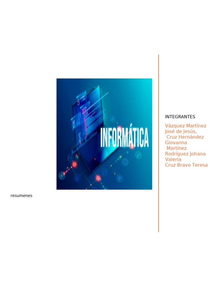 Resumen Informatica | PDF | Archivo de computadora | La seguridad informática