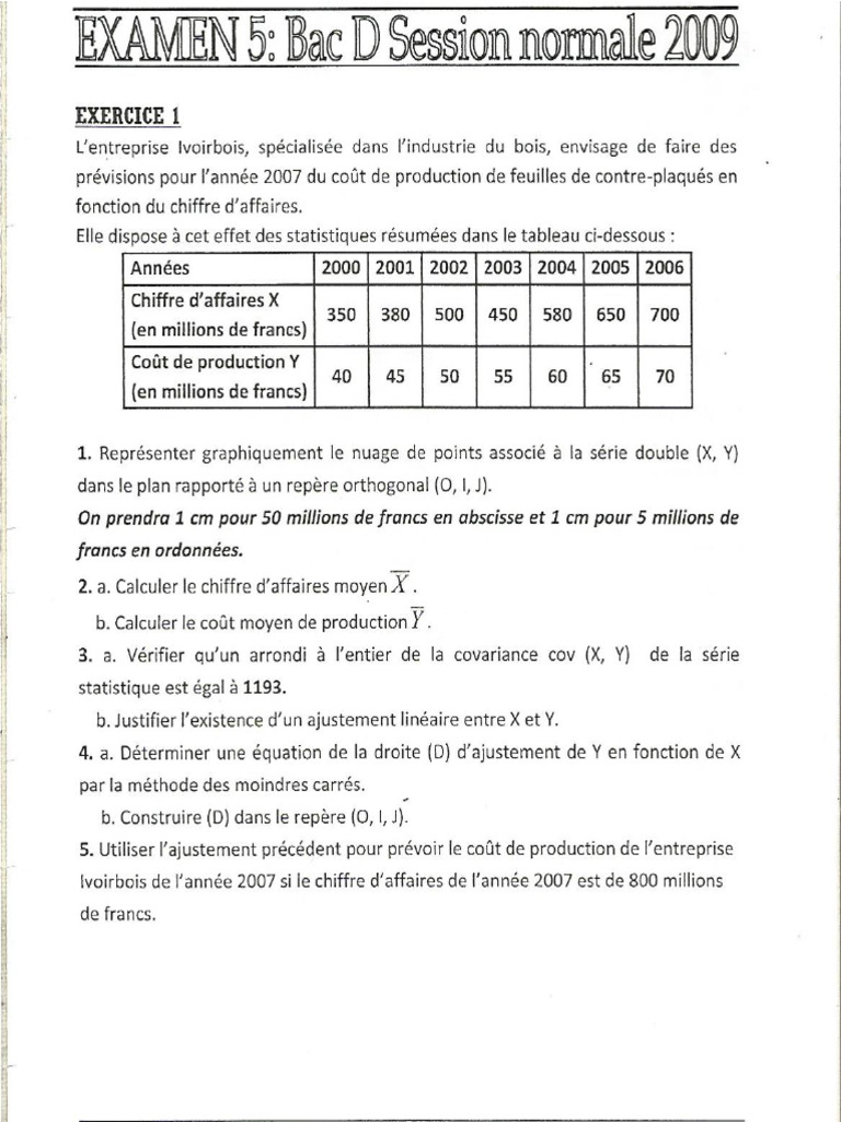 BAC D 2009 | PDF