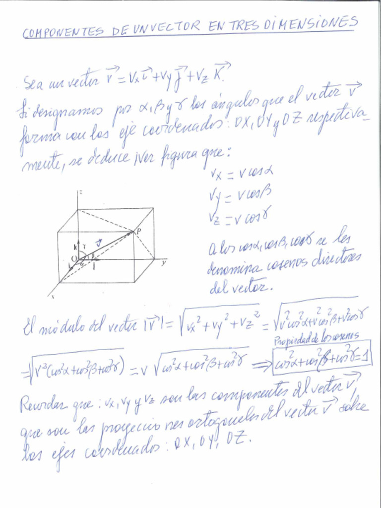 Componentes de Un Vector | PDF
