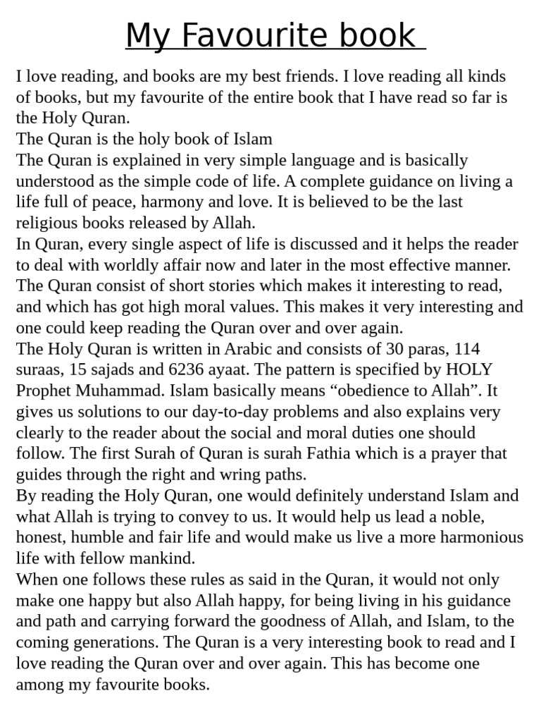 Book I Like Most | PDF