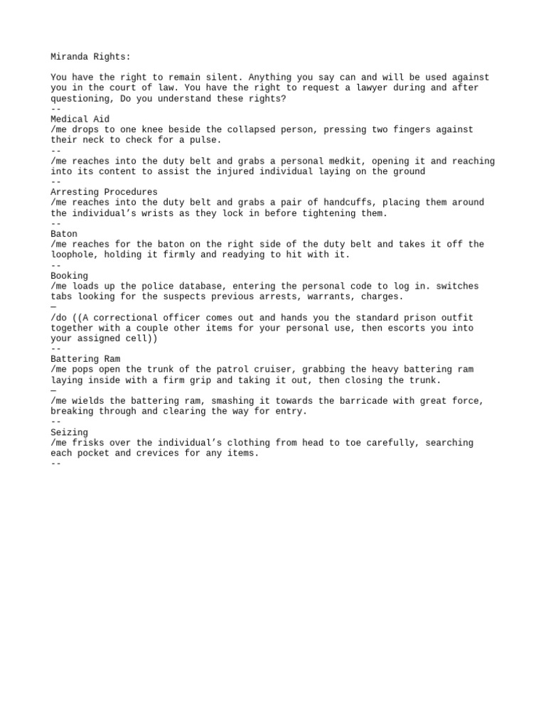 Miranda Rights | PDF