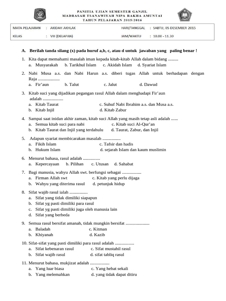 Akidah Akhlak Kelas 8 | PDF