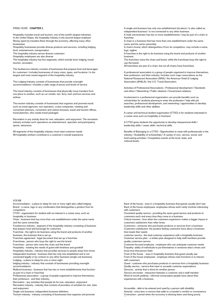 CHAP 1 + VOC - Google Docs | PDF