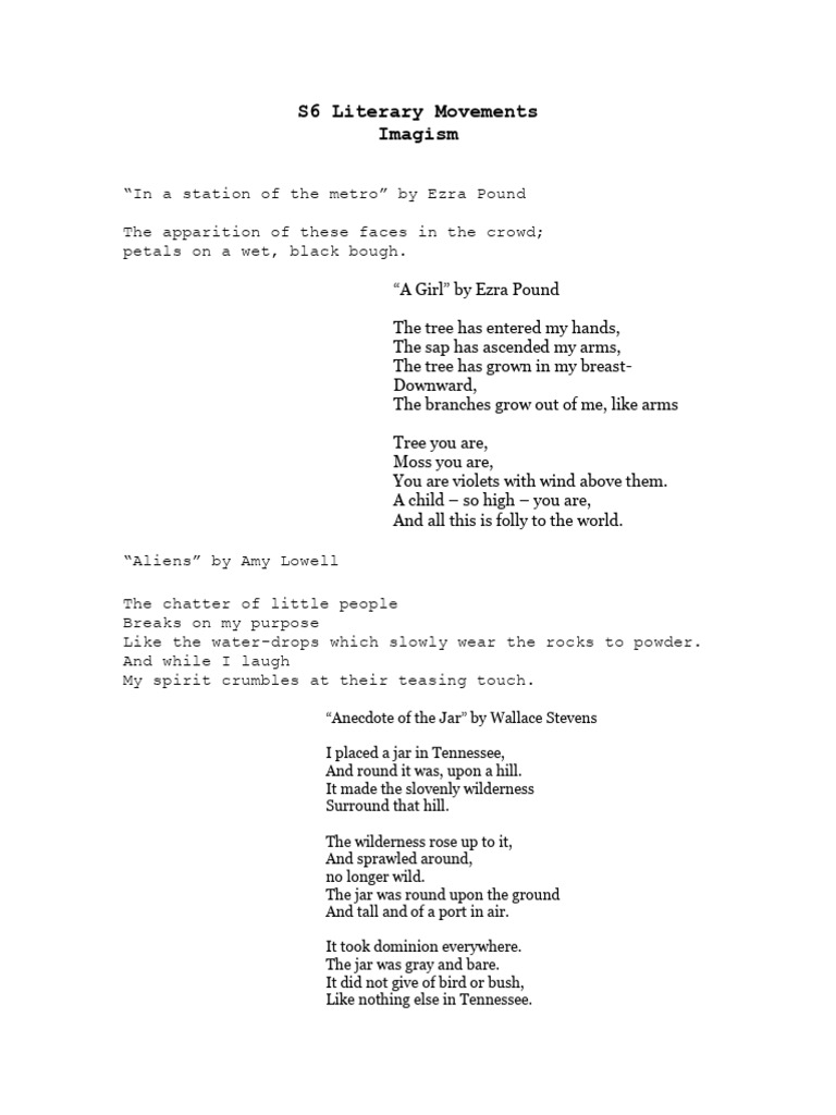 Imagist poems_114324 | PDF