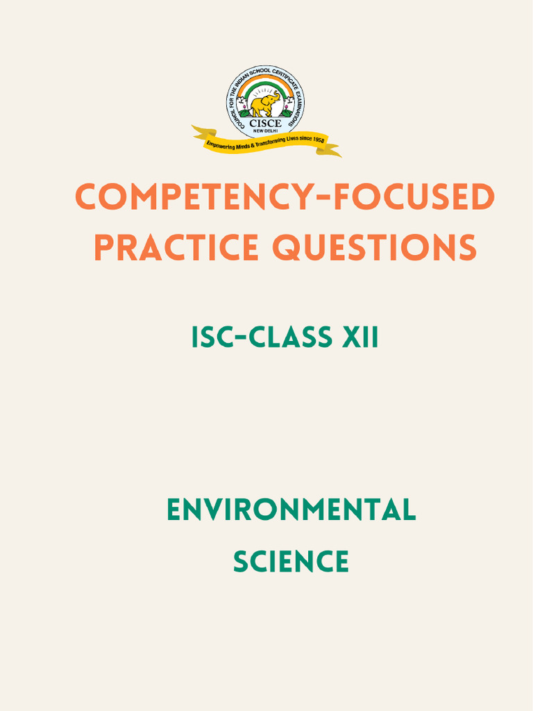 ISC Environmental Science XII | PDF | Sustainability | Environmental Science