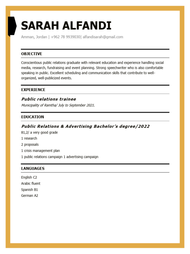 Cv newest Amman | PDF