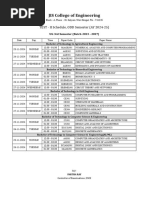 RTU 5th Sem Exam Time Table 2024-25 | PDF | Academic Term | Engineering