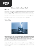 Simple Home Water Filter Diagram | PDF