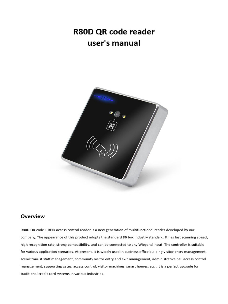 R80D User Guid - QRcode Inex | PDF | Barcode | Qr Code