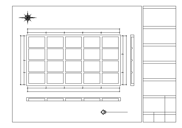 004 - Denah Pembalokan Lantai 1 | PDF