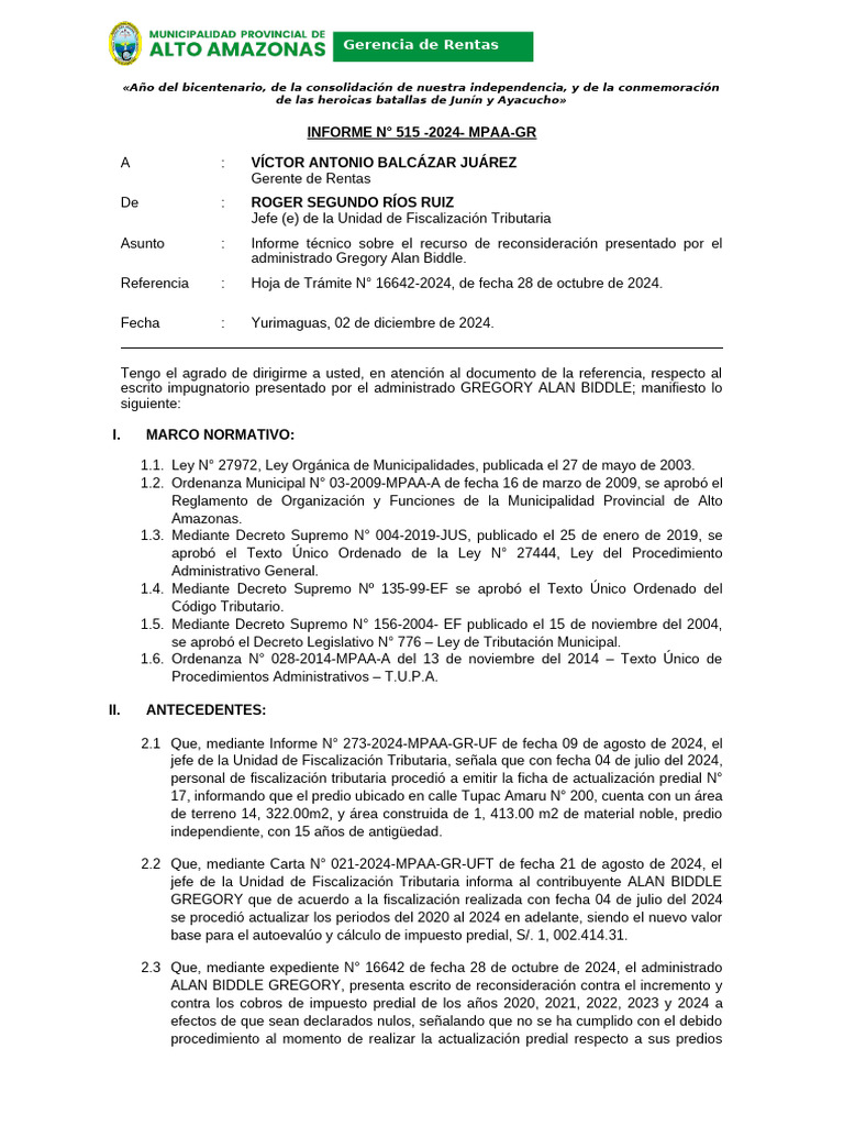 Informe Gregory Alan Biddle Final Final | PDF | Esfera pública | Justicia