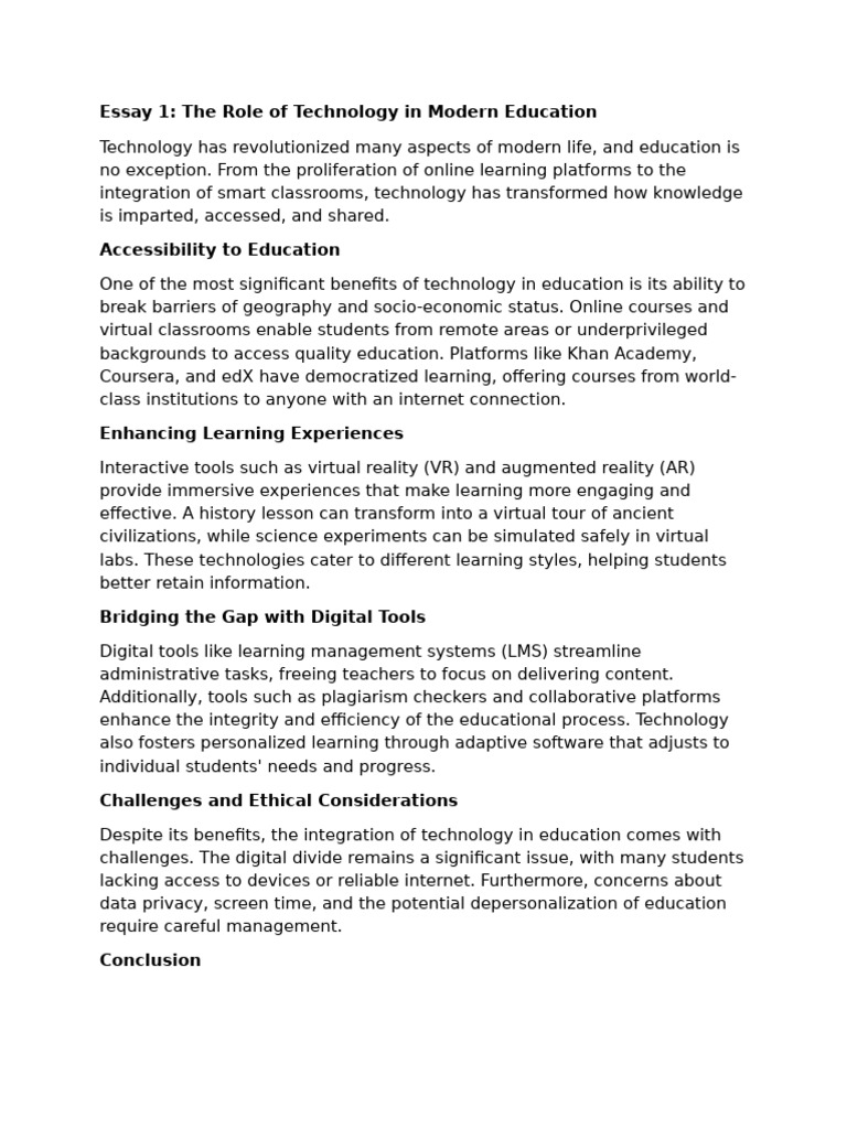 Technology Education | PDF