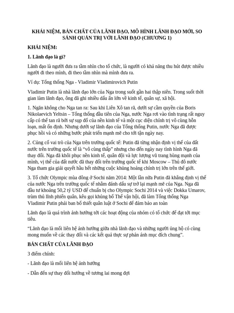 LÝ THUYẾT NTLD | PDF