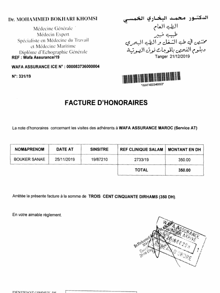 Facture Clinique | PDF