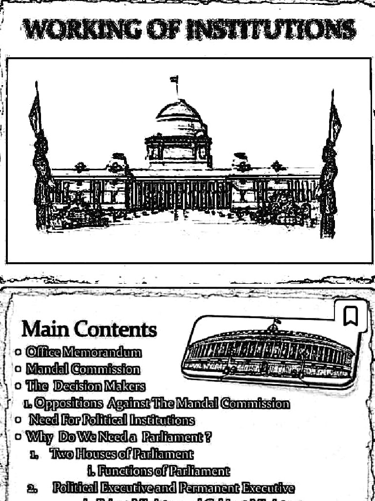Class 9 Cbse Social science political working in institution project ...