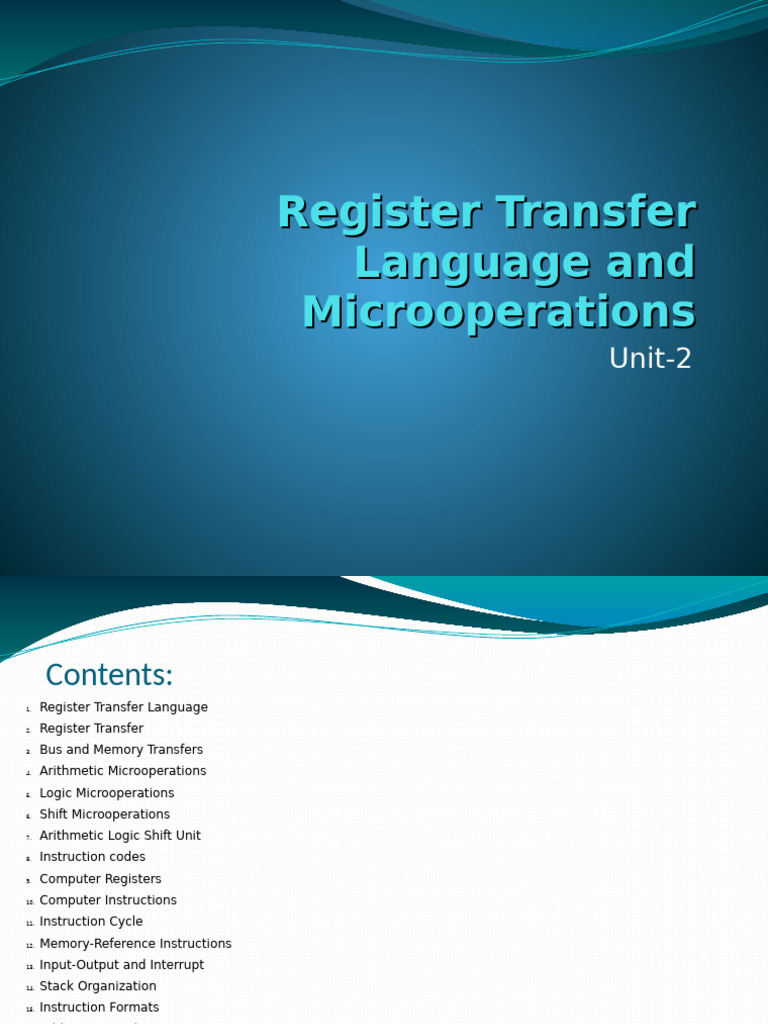 Coa Unit02 | PDF | Computing | Computer Engineering