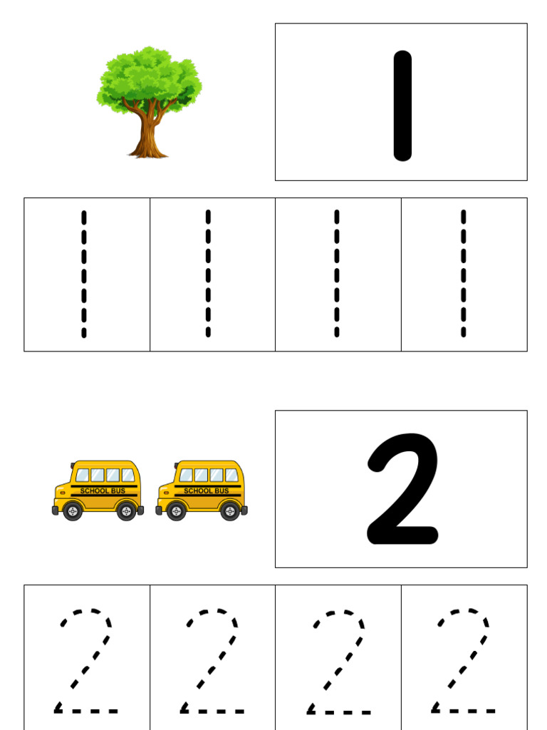 Finger Paint Tracing Number 1 - 10 | PDF