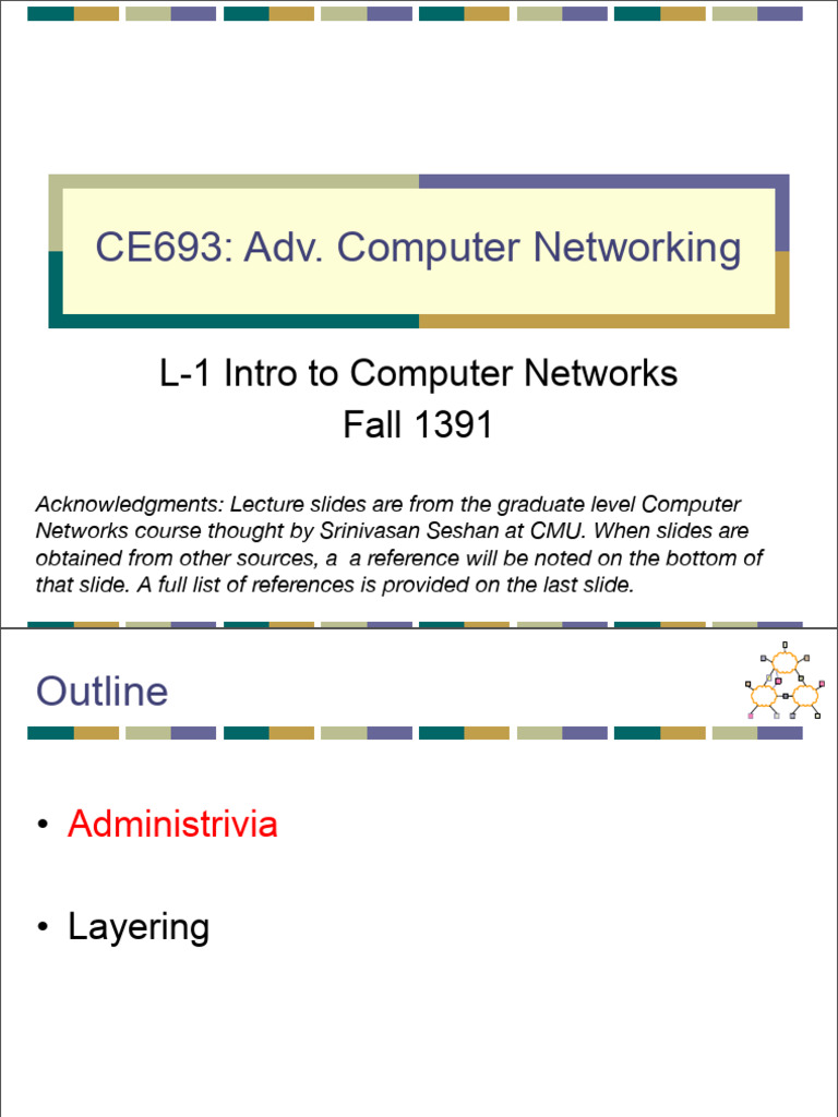 01-intro | PDF | Computer Network | Network Congestion
