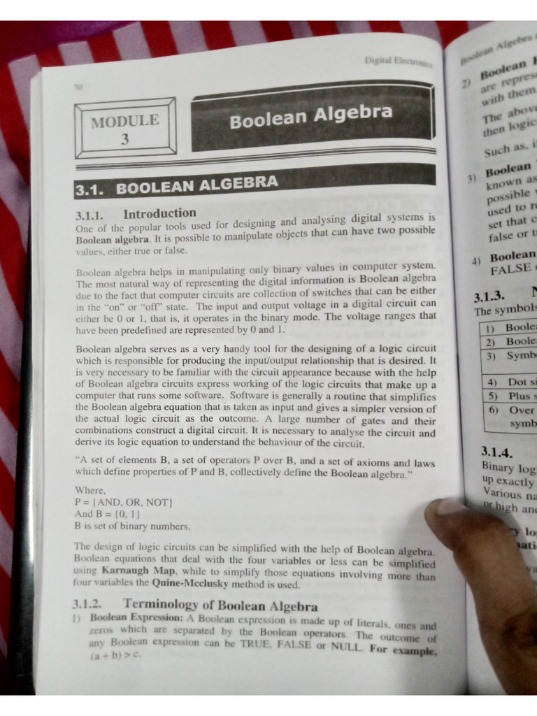 Chapter - 3 - Boolean Algebra | PDF