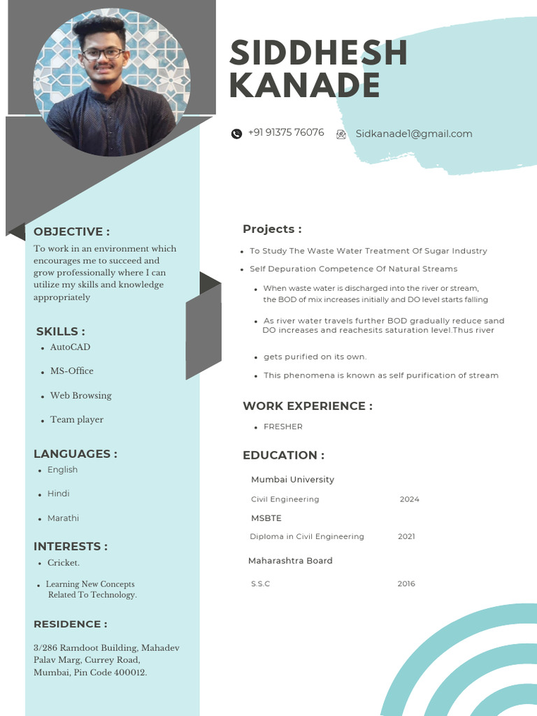 Sandeep Kanade: Civil Engineering Aspirant | PDF