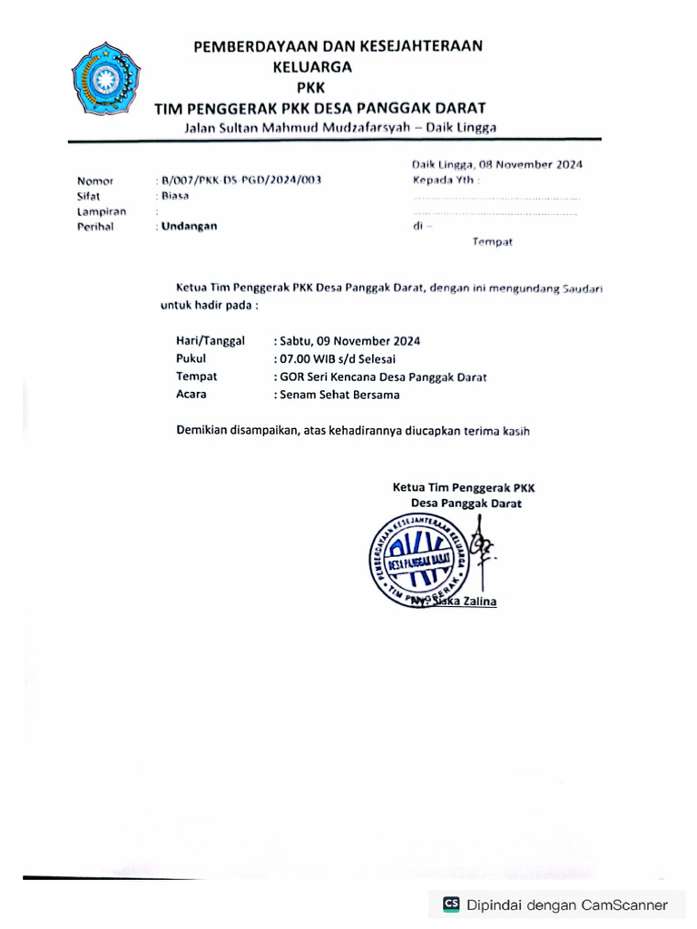 Undangan Senam | PDF