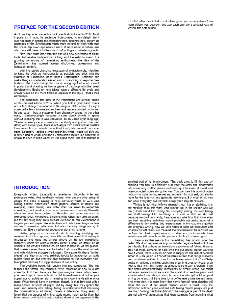 How To Take Smart Notes Introduction | PDF | Thought | Cognition