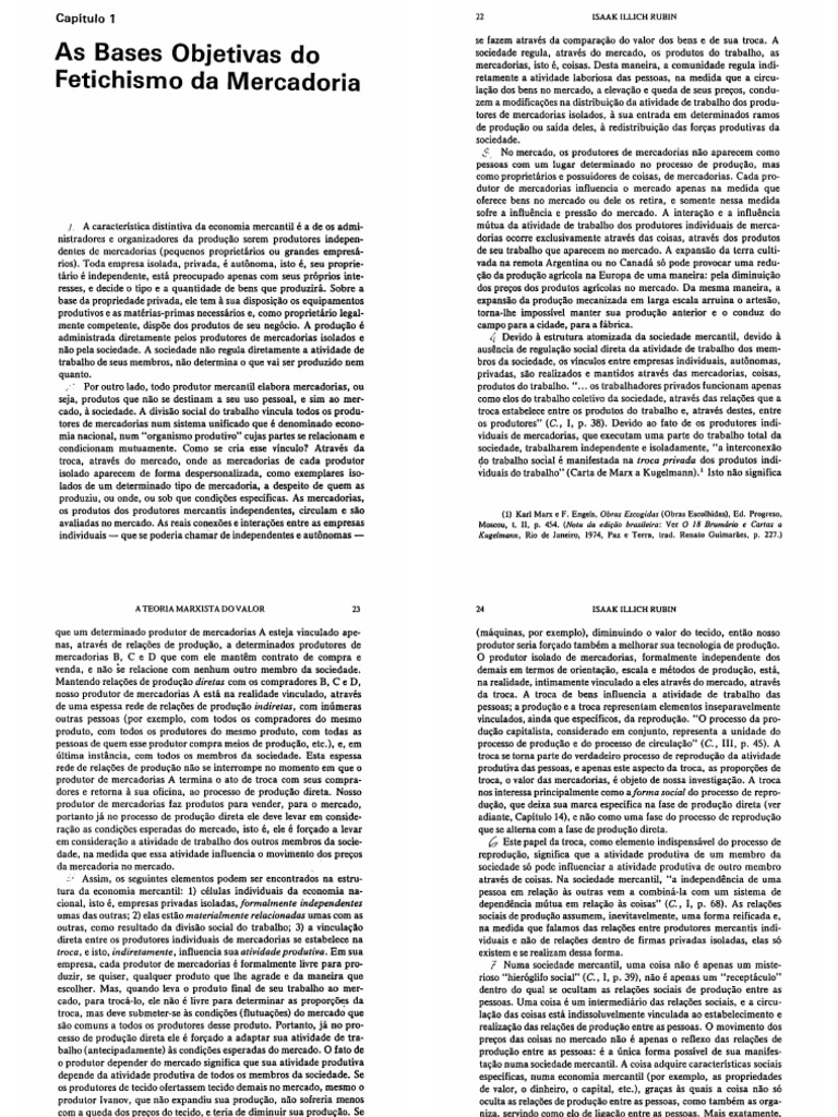 Fetichismo Isaak Rubin | PDF